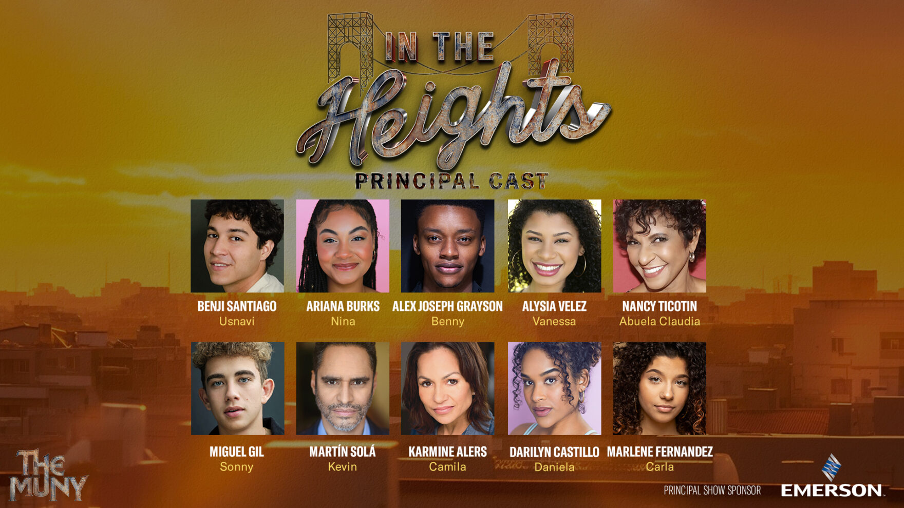 The Muny Announces Principal Cast for Premiere Production of 'In the ...