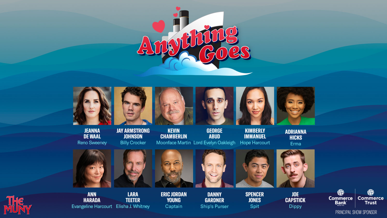 The Muny Announces Principal Cast for Season 106 Finale, 'Anything Goes ...