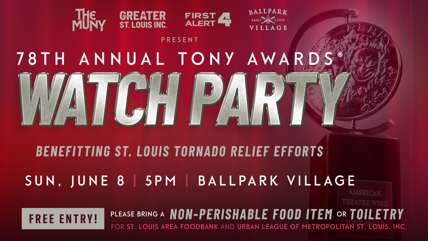 The Muny to Host Free Tony Awards Community Watch Party Benefiting St. Louis Tornado Relief ...