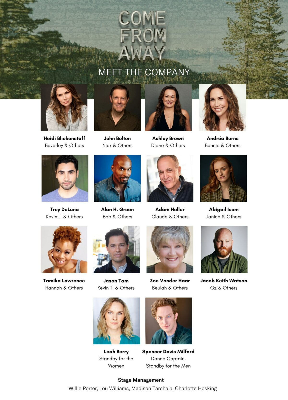 Full Casting Announced for Muny Premiere of ‘Come From Away’ - The Muny