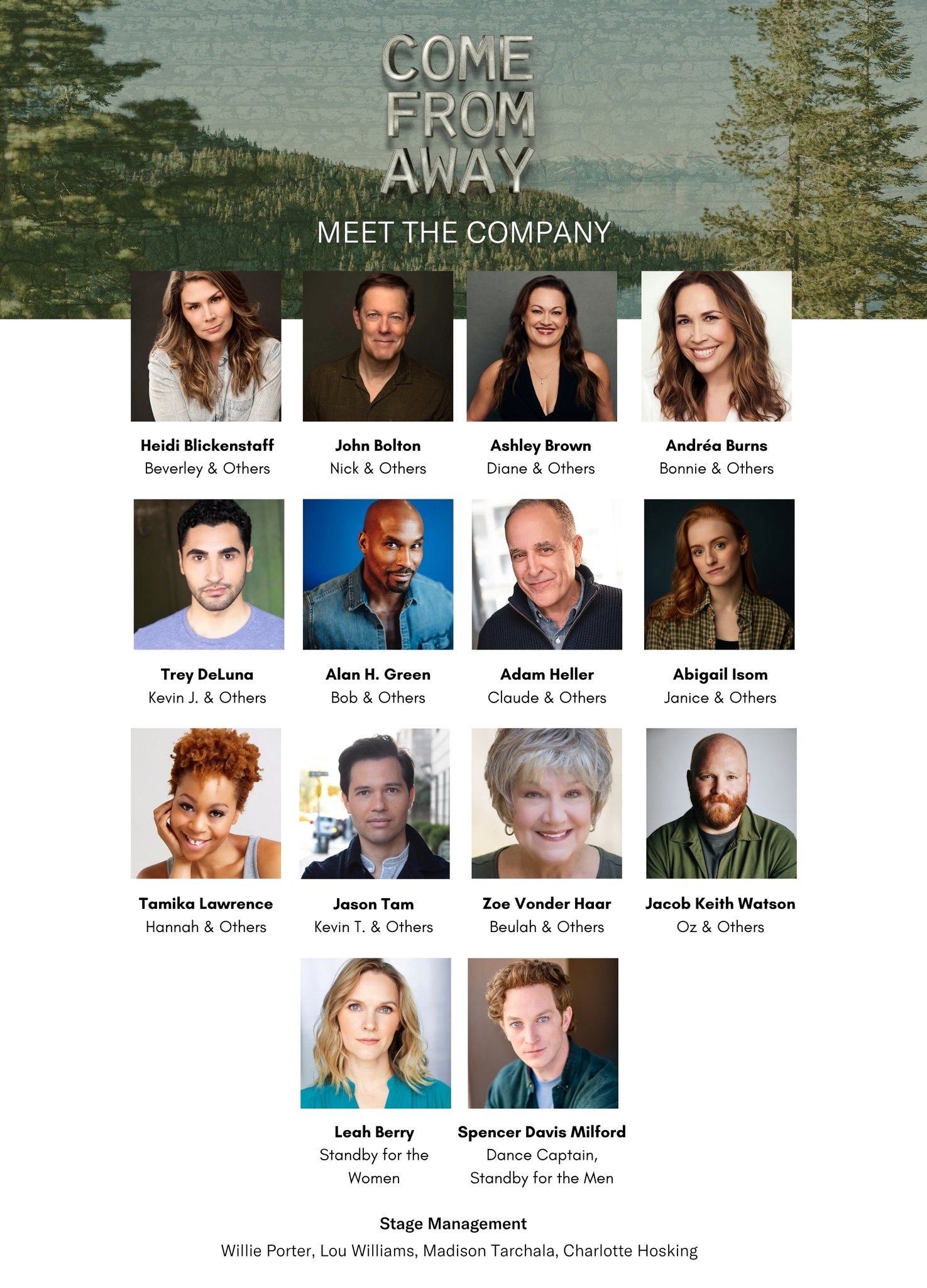 Full Casting Announced for Muny Premiere of ‘Come From Away’ - The Muny