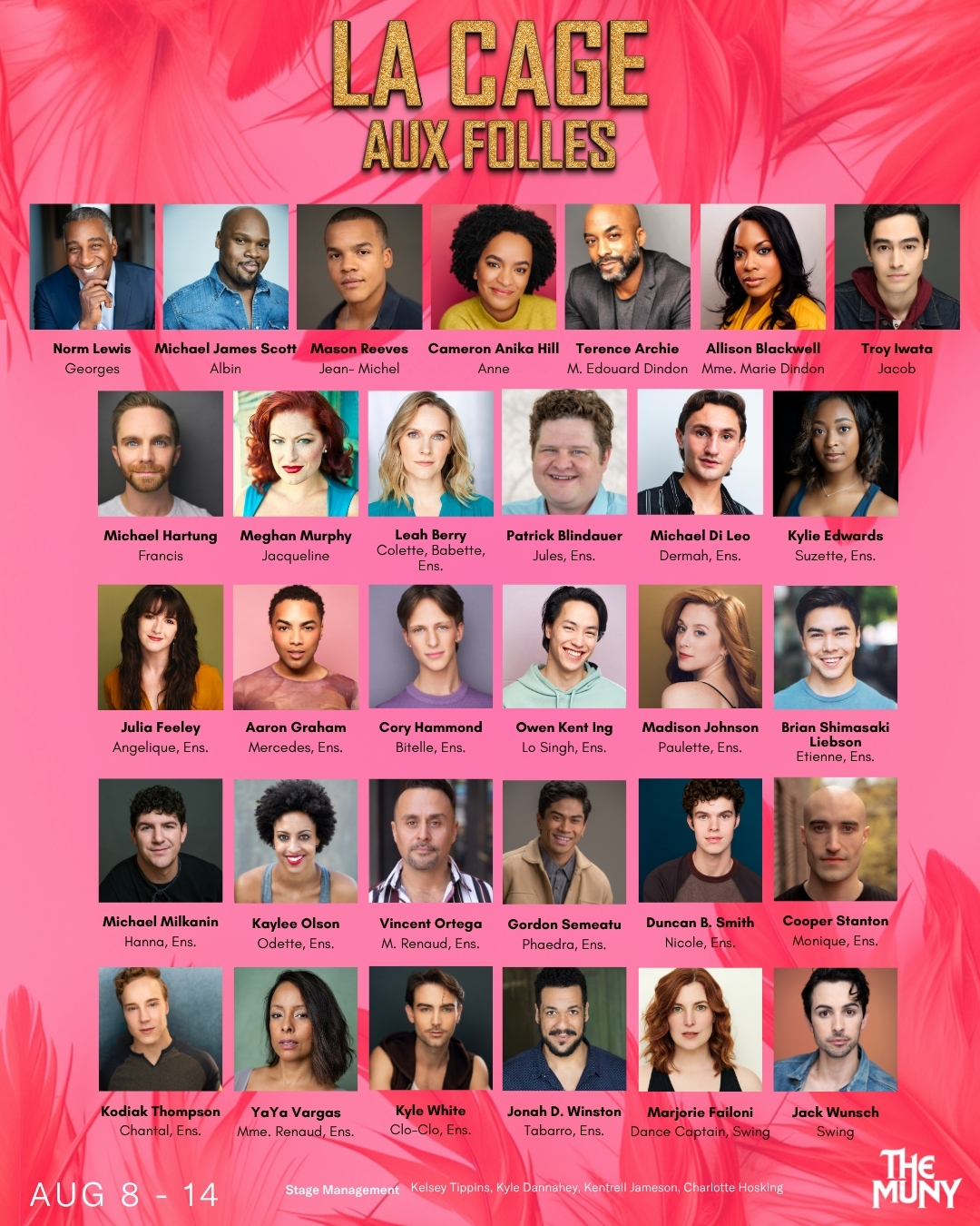 The Muny Announces Full Cast for 'La Cage aux Folles' - The Muny
