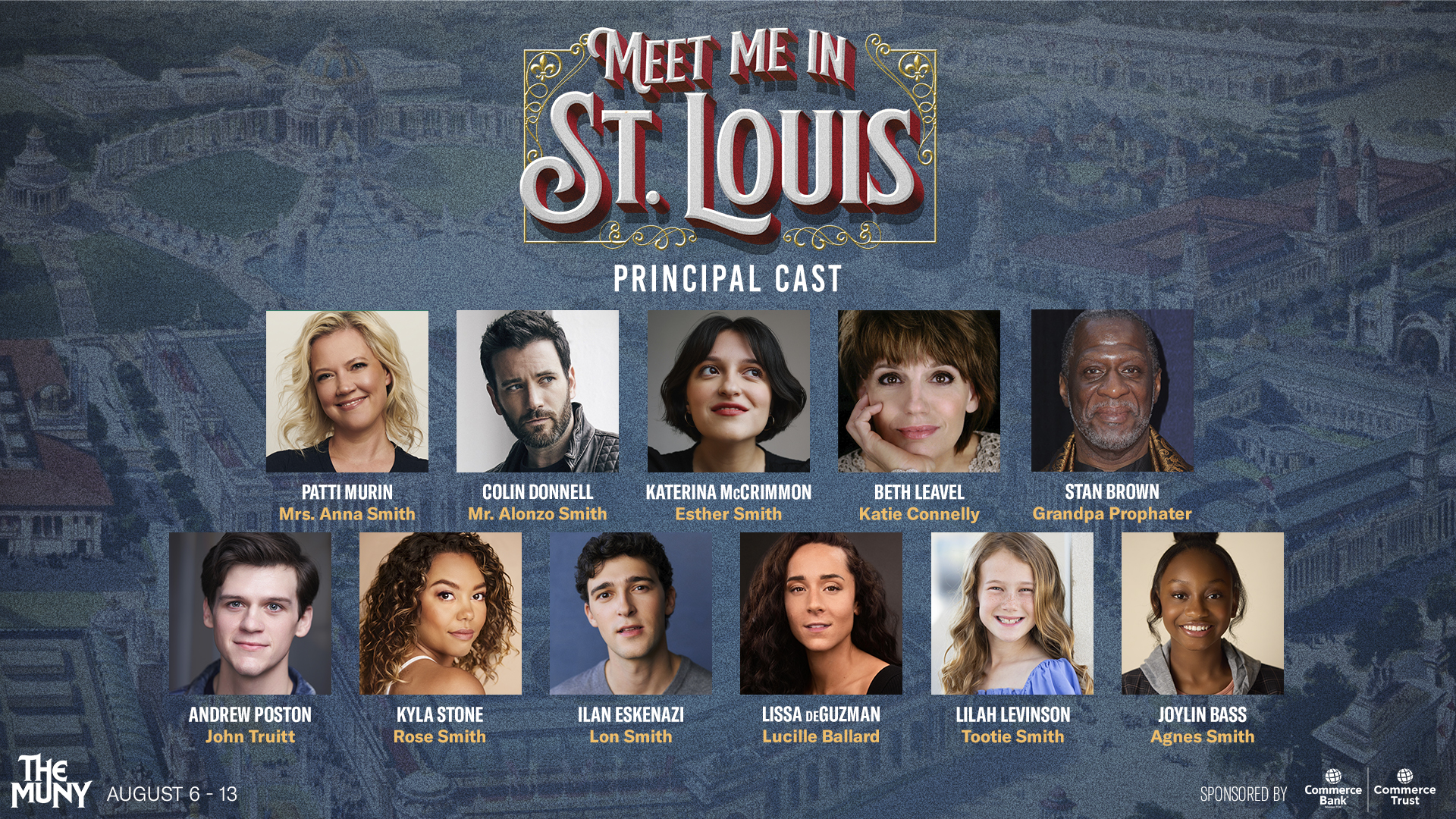 The Muny Announces Principal Cast for Return of ‘Meet Me In St. Louis ...